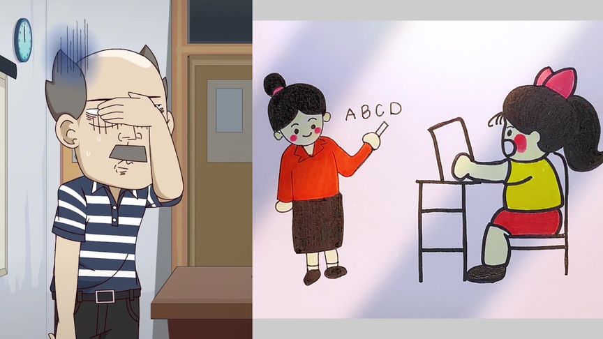 今天画老师和学生#一起学画画 #简笔画 #简单画