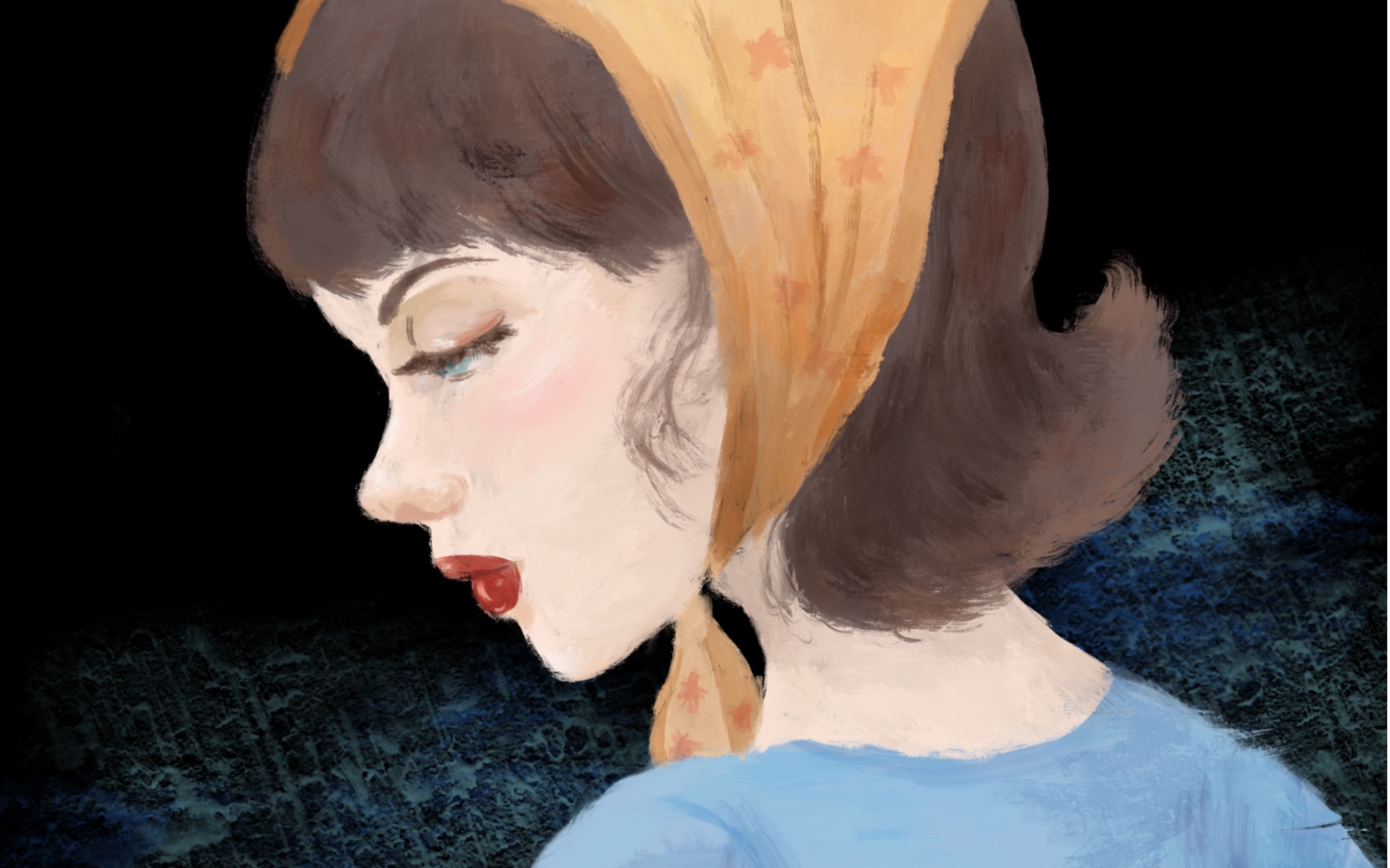 【procreate】采茶女 (油画笔刷尝试