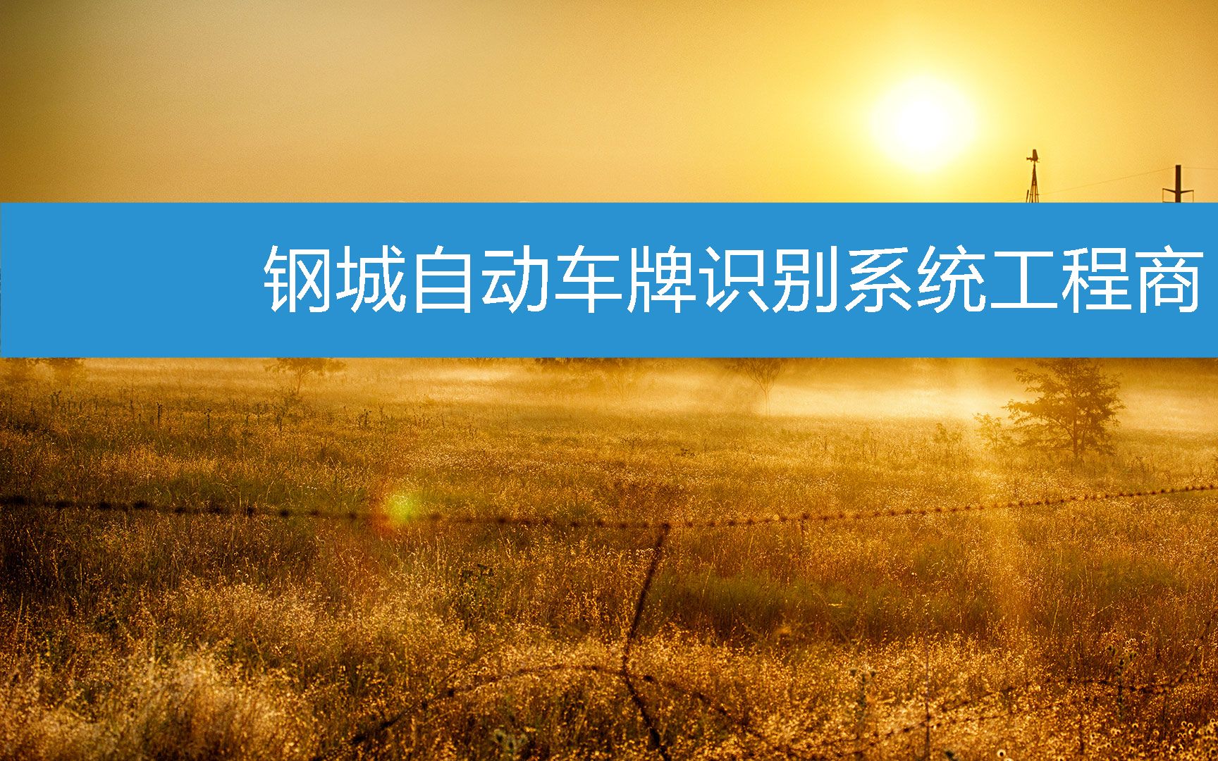 钢城自动车牌识别系统工程商