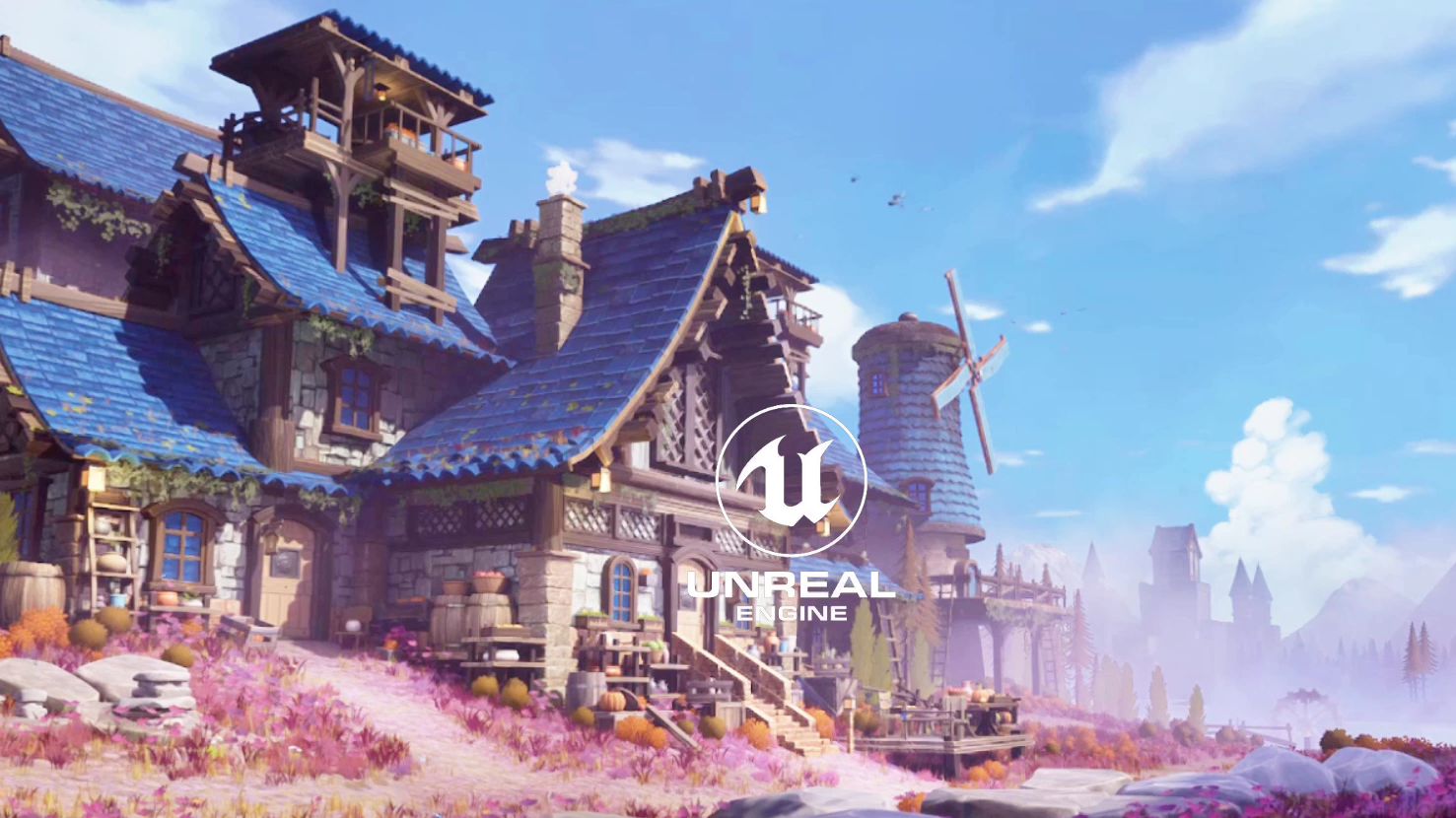 UE5虚幻卡通场景地编制作-风格化场景渲染