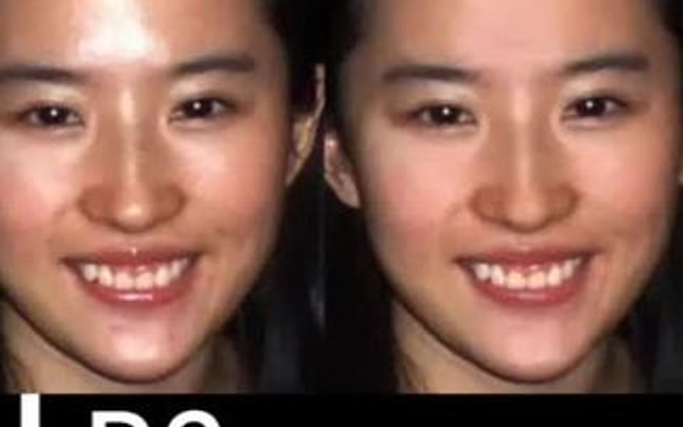 去除人物面部油光