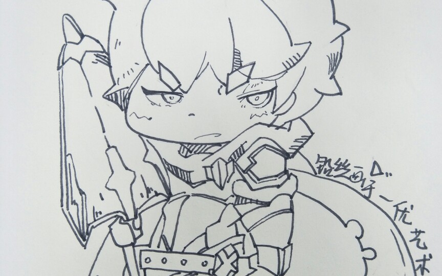 简单向的线稿过程