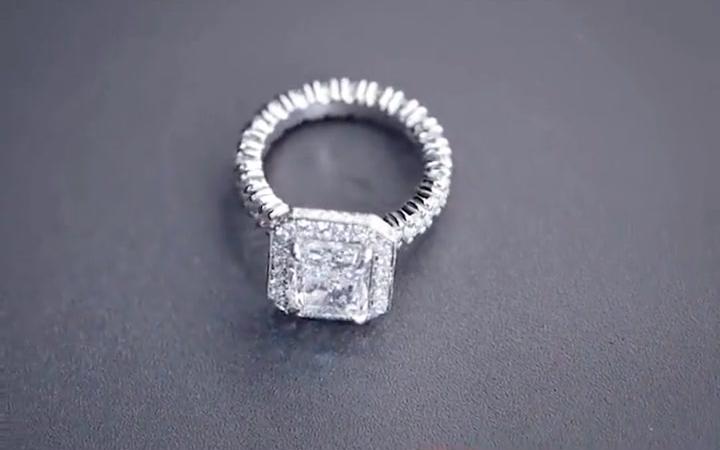 一颗结婚钻戒的制作过程。珠宝手艺人 钻石 珠宝设计 首饰定制