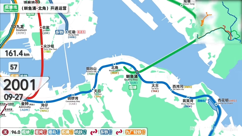 香港地铁动态发展史(1910-2035)+