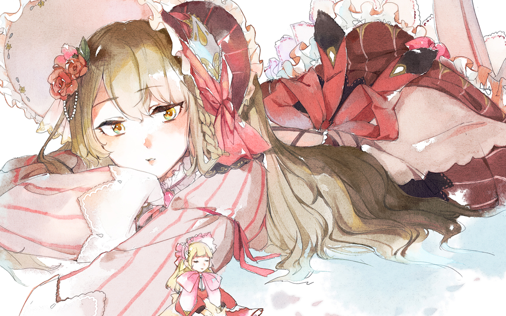【SAI模拟水彩】25分钟的Lolita少女全过程