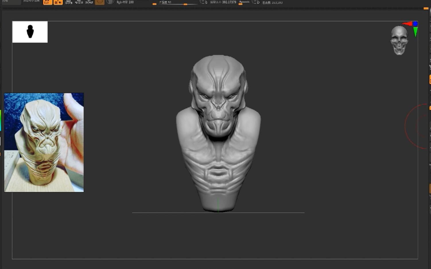 【精品教程】zbrush入门练习:怪兽模型制作