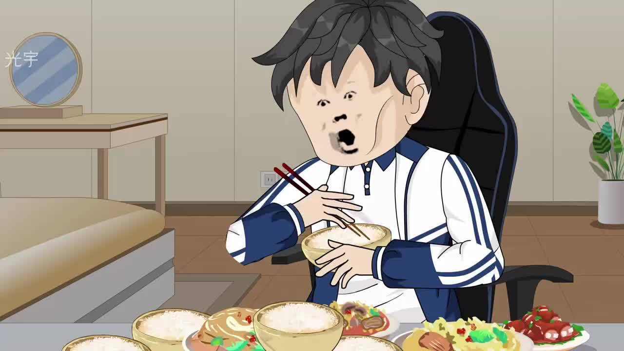 男孩每顿要吃两盆大米饭,可体重却只有70斤 #神动画计划