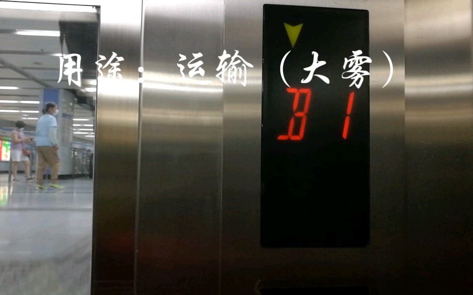 上海地铁8号线大世界站无障碍电梯