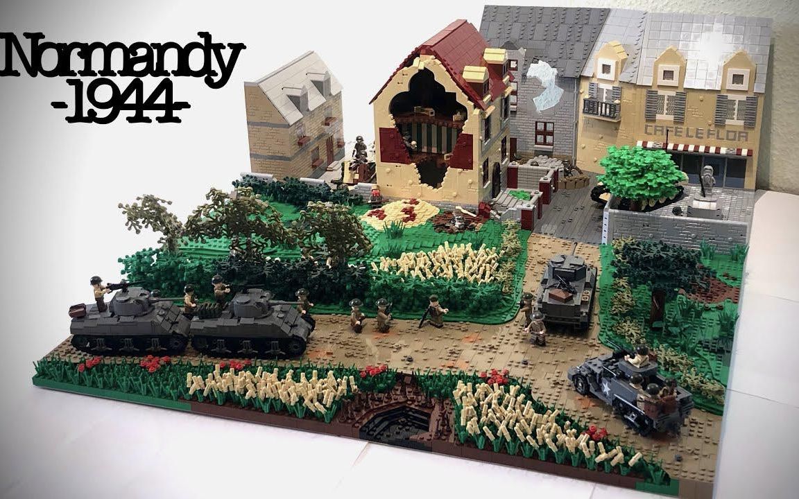 乐高第二次世界大战MOC-"盟军在法莱斯口袋的进攻"|诺曼底1944年的...