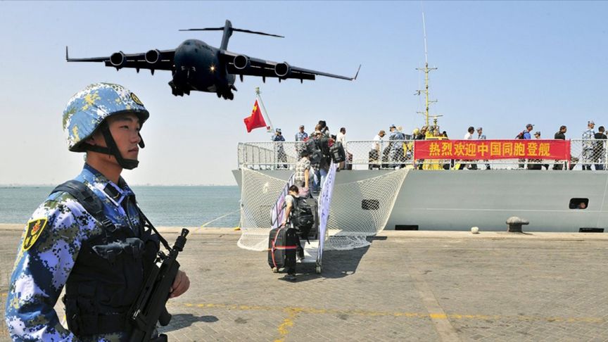 15年中国军舰撤侨,上空突现4架战机,接来一幕令14亿国人自豪