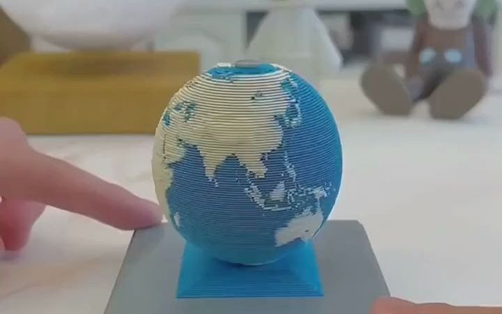 2022年纸志地球3D纸雕日历模型虎年创意时光有礼摆件手撕台历