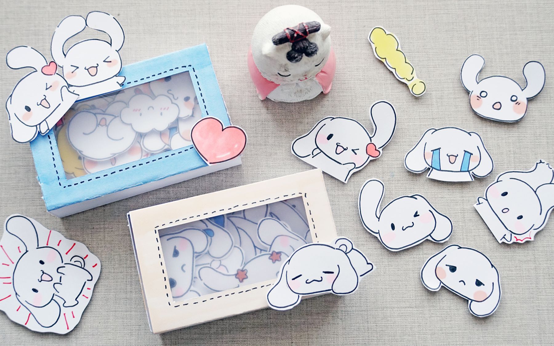 来做盒装玉桂狗立体贴纸,简单可爱萌萌哒,随用随贴超方便!