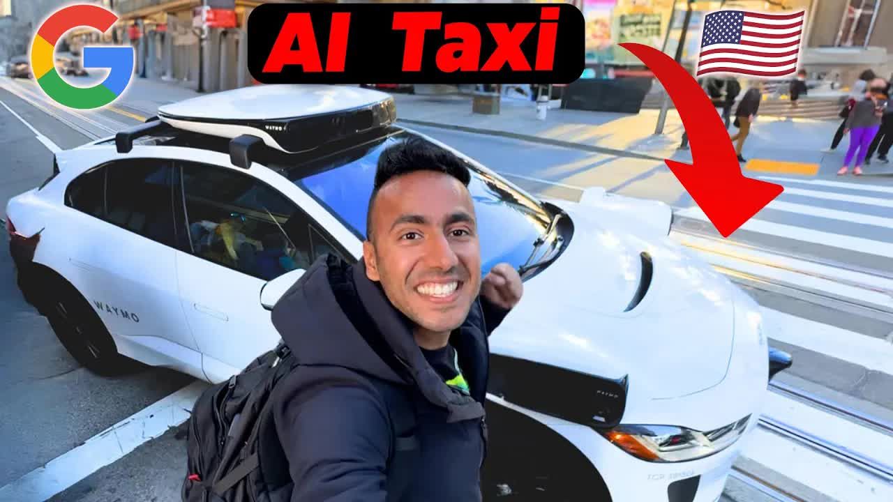 在旧金山体验谷歌无人驾驶出租车RoboTaxi!AI未来(平台中文字幕)