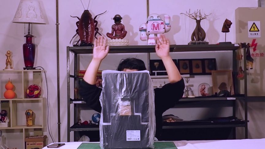 这是一台LCD的3D打印机