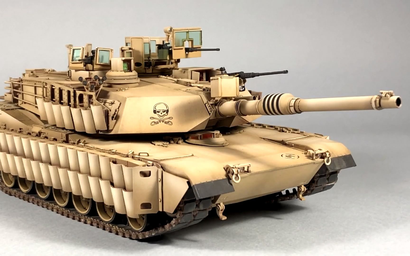 M1A2 艾布拉姆斯 主战坦克模型制作及喷涂旧化