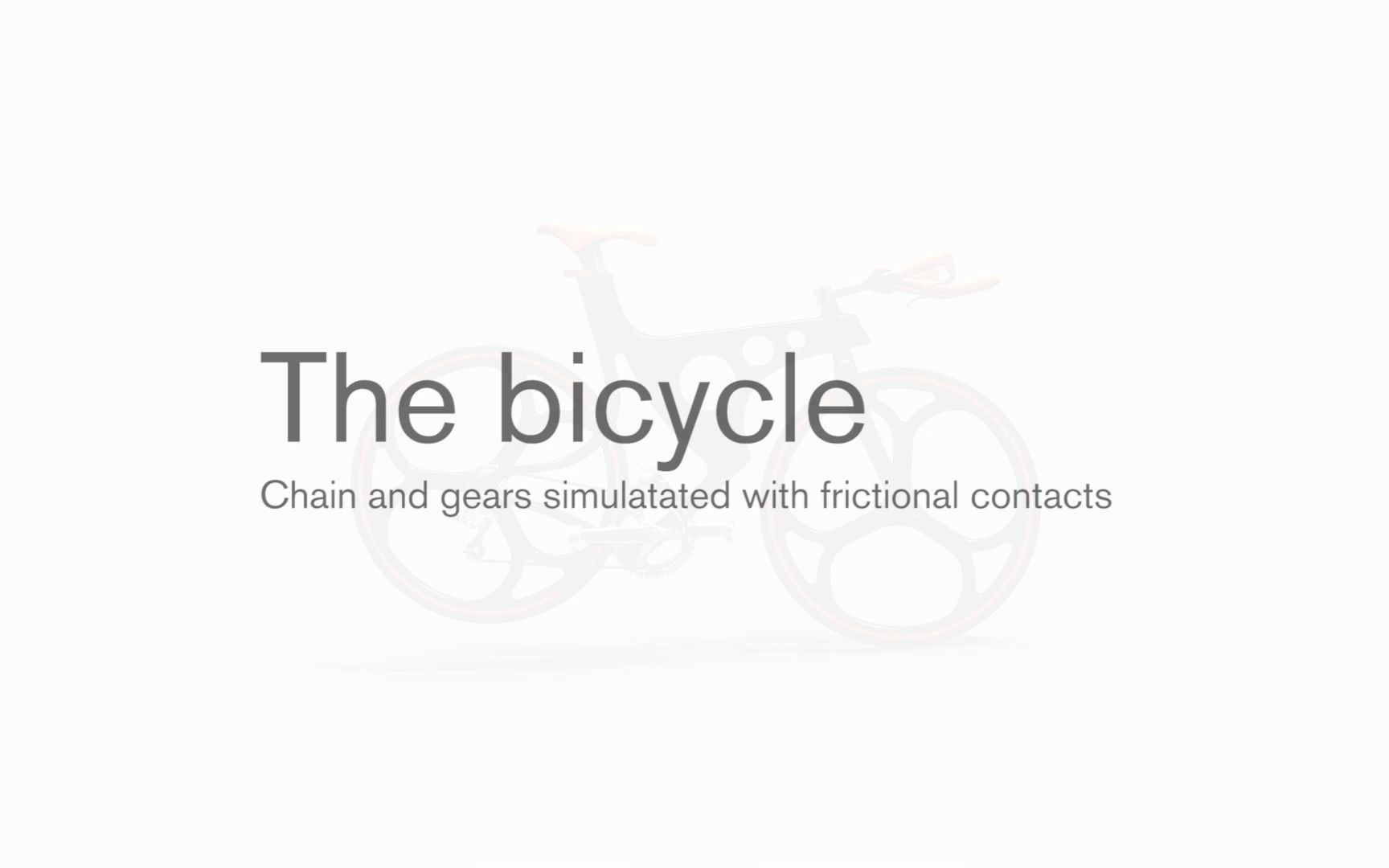 AGXDynamics自行车动力学仿真