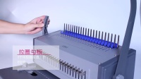 得力3874夹条胶圈装订机 梳式打孔机 财务办公投标书文件装订机