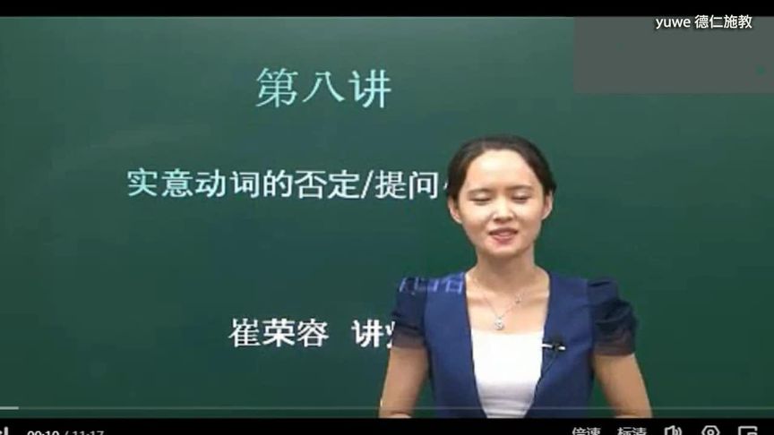 英语初级08 实意动词的否定提问回答