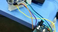 arduino+超声波传感器+led灯