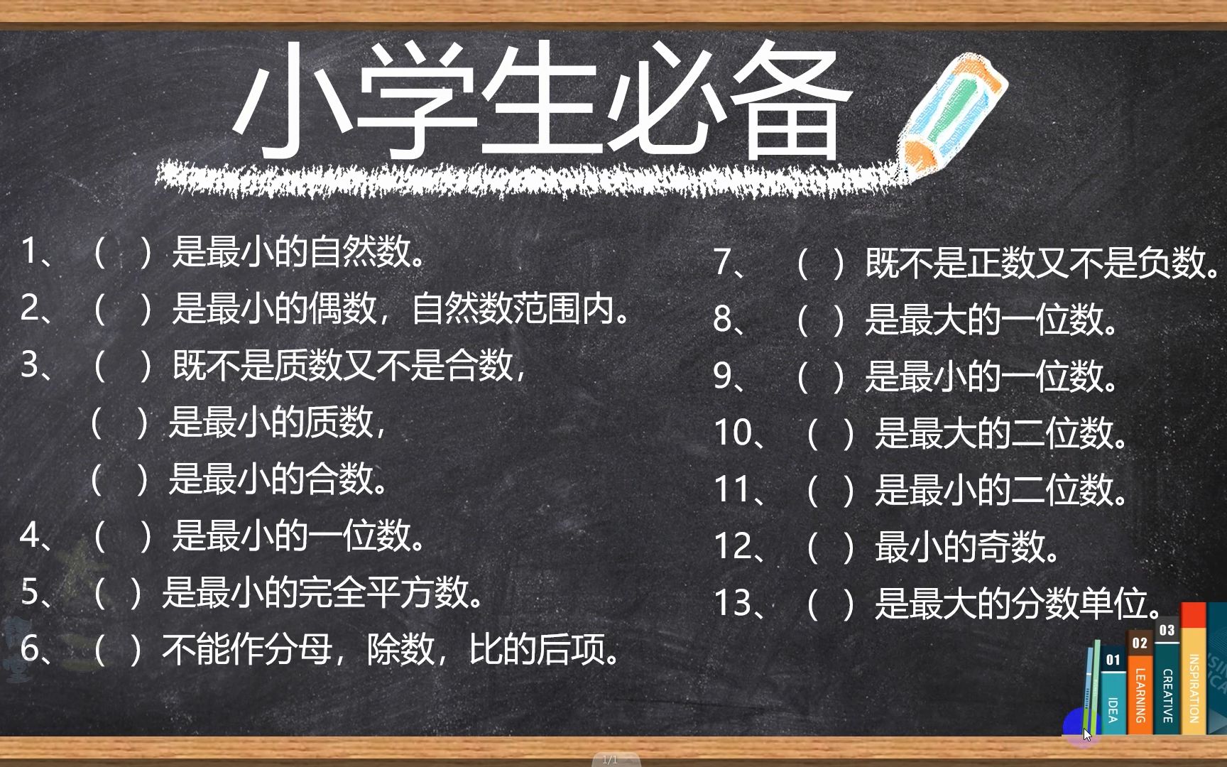 小学生必备必考知识点,不掌握这些基础知识,考满分没可能