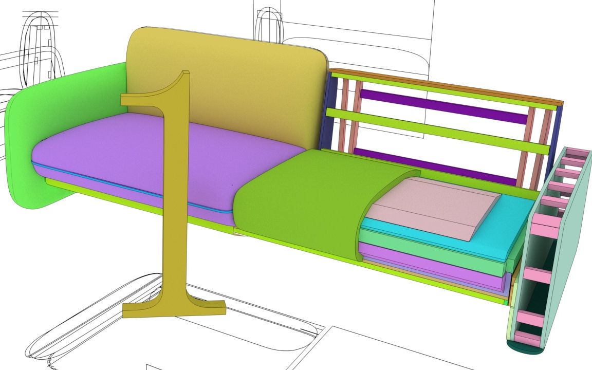 沙发电脑3D放样-沙发工具箱插件1-1