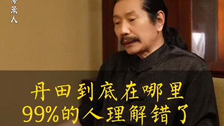 丹田到底在哪里,很多人理解错了,看金师傅怎么说