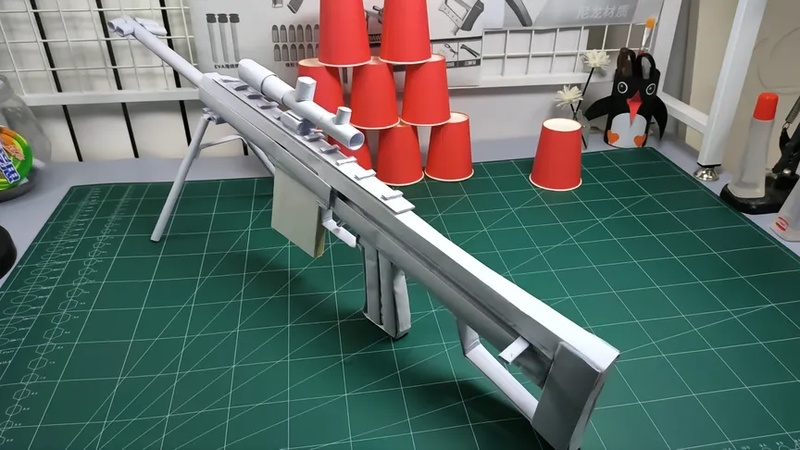 狙击枪中的核武器,"巴雷特"用纸模还原一下