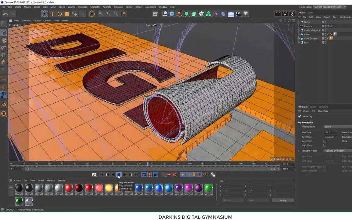 C4D制作有趣的logo动画教程