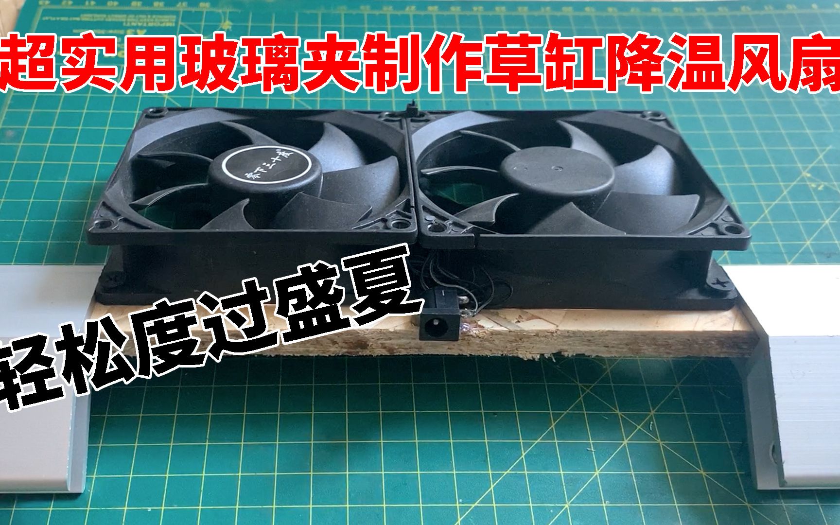 超实用玻璃夹制作草缸降温风扇,轻松度过盛夏