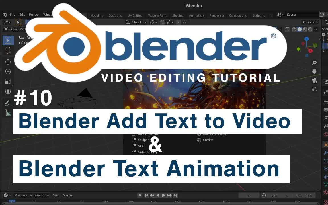 iBlender中文版插件 视频编辑添加文字字幕 add text to video Blender ...