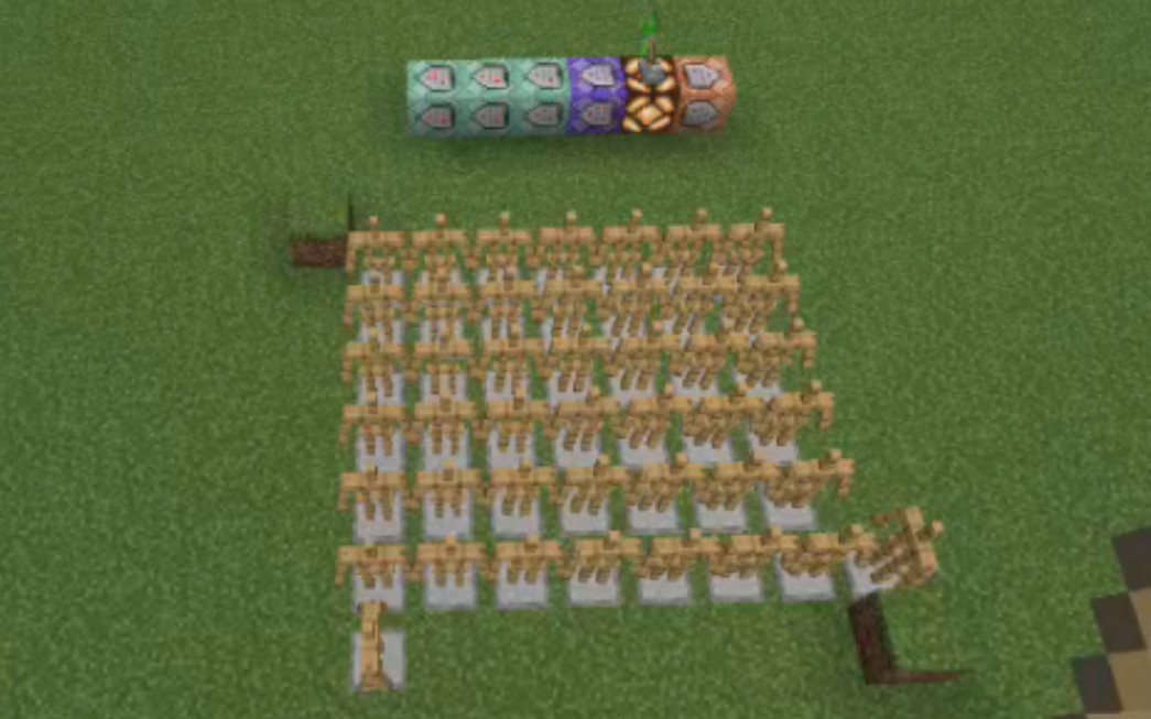 【MinecraftBE】5个命令方块生成实体矩阵