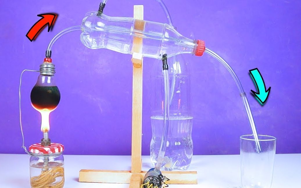 自制蒸馏器 Faça um Incrível Destilador para Feira de Ciências