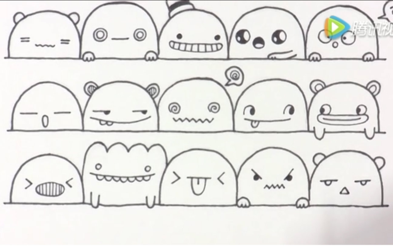 这可能是至今为止看过最萌最易学的简笔画教程!手残也能学会画画了...
