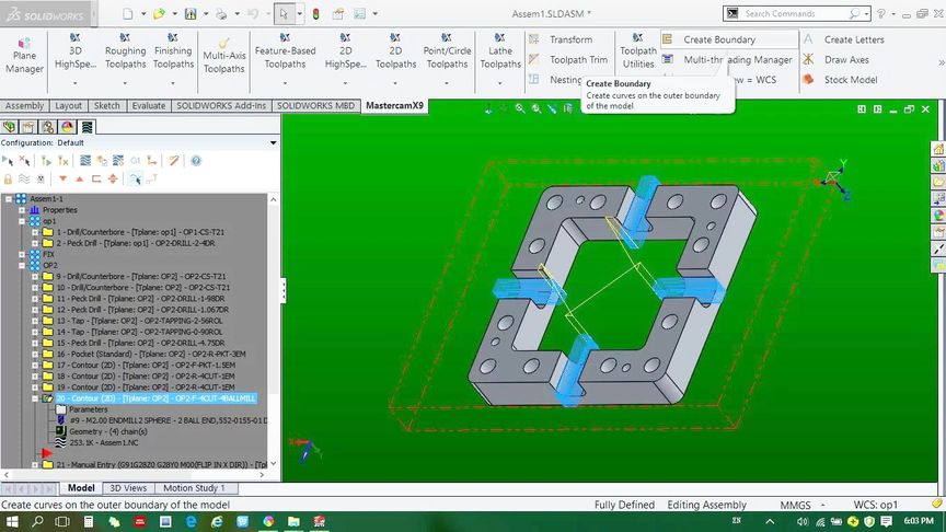 SolidWorks作图,MasterCAM加工,二者合一,编程加工如虎添翼