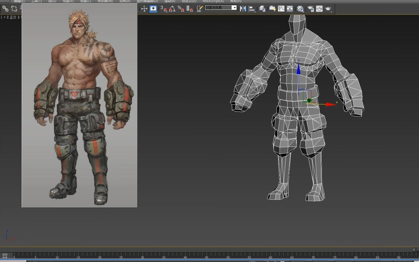 3Dmax角色建模-游戏人物就是这么做出来的
