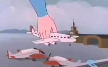 ...越变越大,到最后直接一只手救下空难飞机,好像是dc动画【非巨大娘】