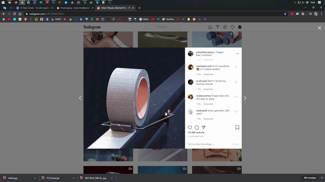 【C4D教程】c4d制作厕纸动画