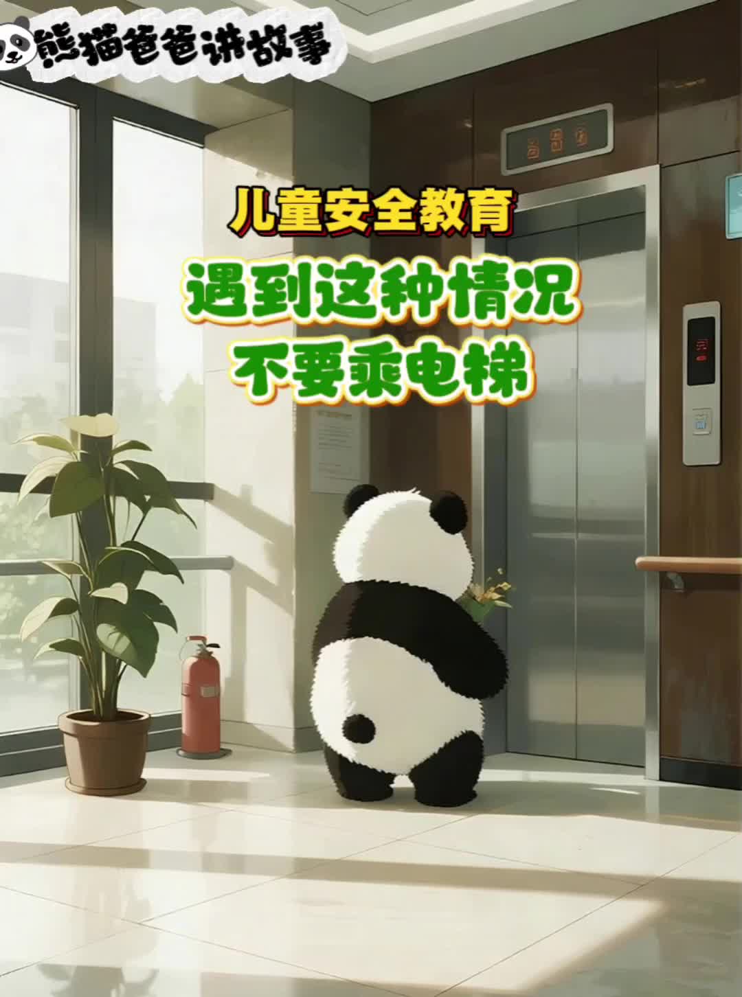 儿童安全教育:遇到这些情况,千万不要单独乘电梯 #电梯安全 #亲子...