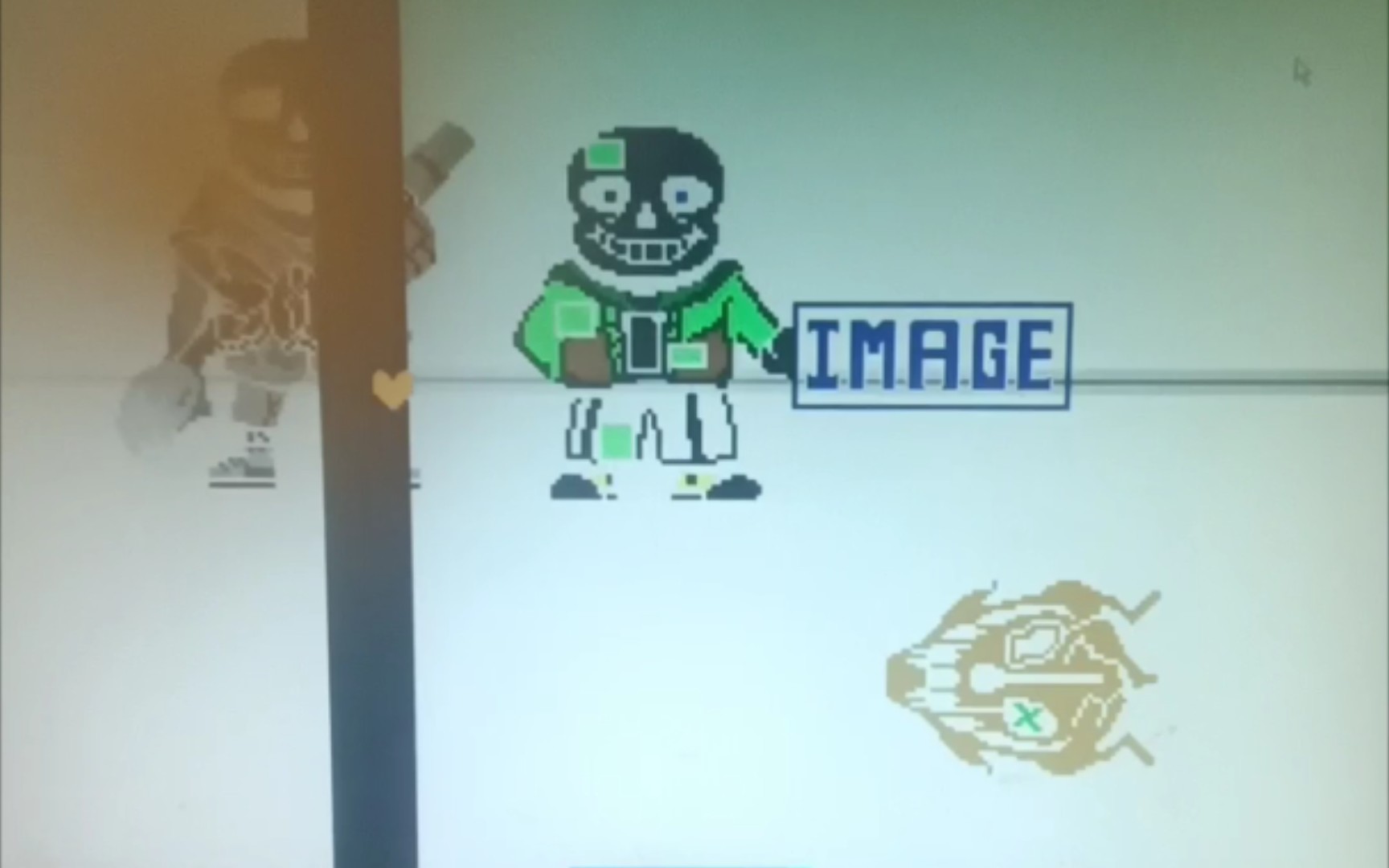 ink!sans0.37版二阶段通关视频 (失算了啊,电视的声音忘记关了啊!)