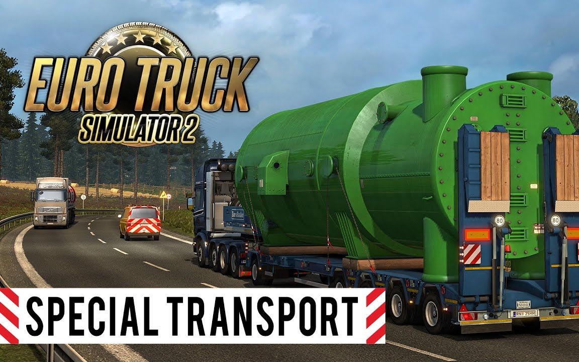 游戏宣传片:欧洲卡车模拟2_特种运输DLC_预告(2012-17-测1600)