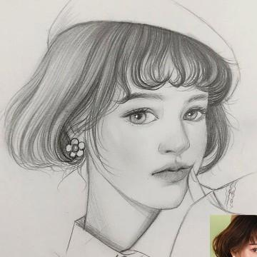 小小铅笔素描 