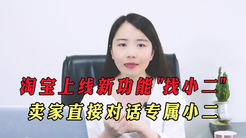 淘宝刚上线新功能"找小二"!卖家直接对话专属小二,解决店铺问题
