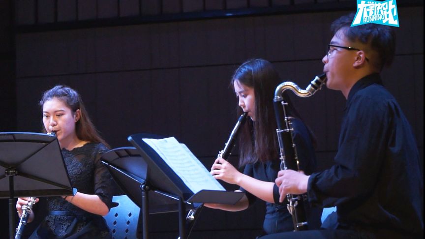 实拍美女大学生演奏西洋管弦乐,声音很有旋律,听着很舒服