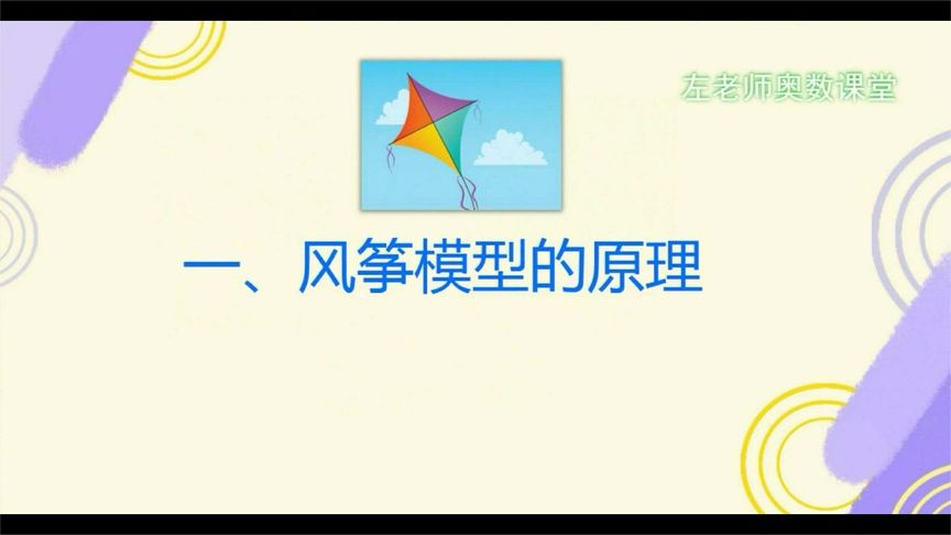 小学奥数:风筝模型原理的推理及总结,值得收藏,解题利器