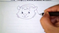 简笔画大全[动物]卡通小狮子