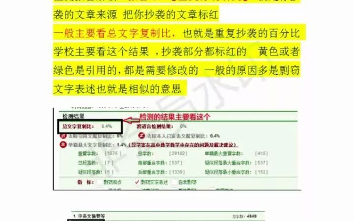 ...史上最强论文知网查重报告解读,1、总文字复制比:2、去除引用文献...