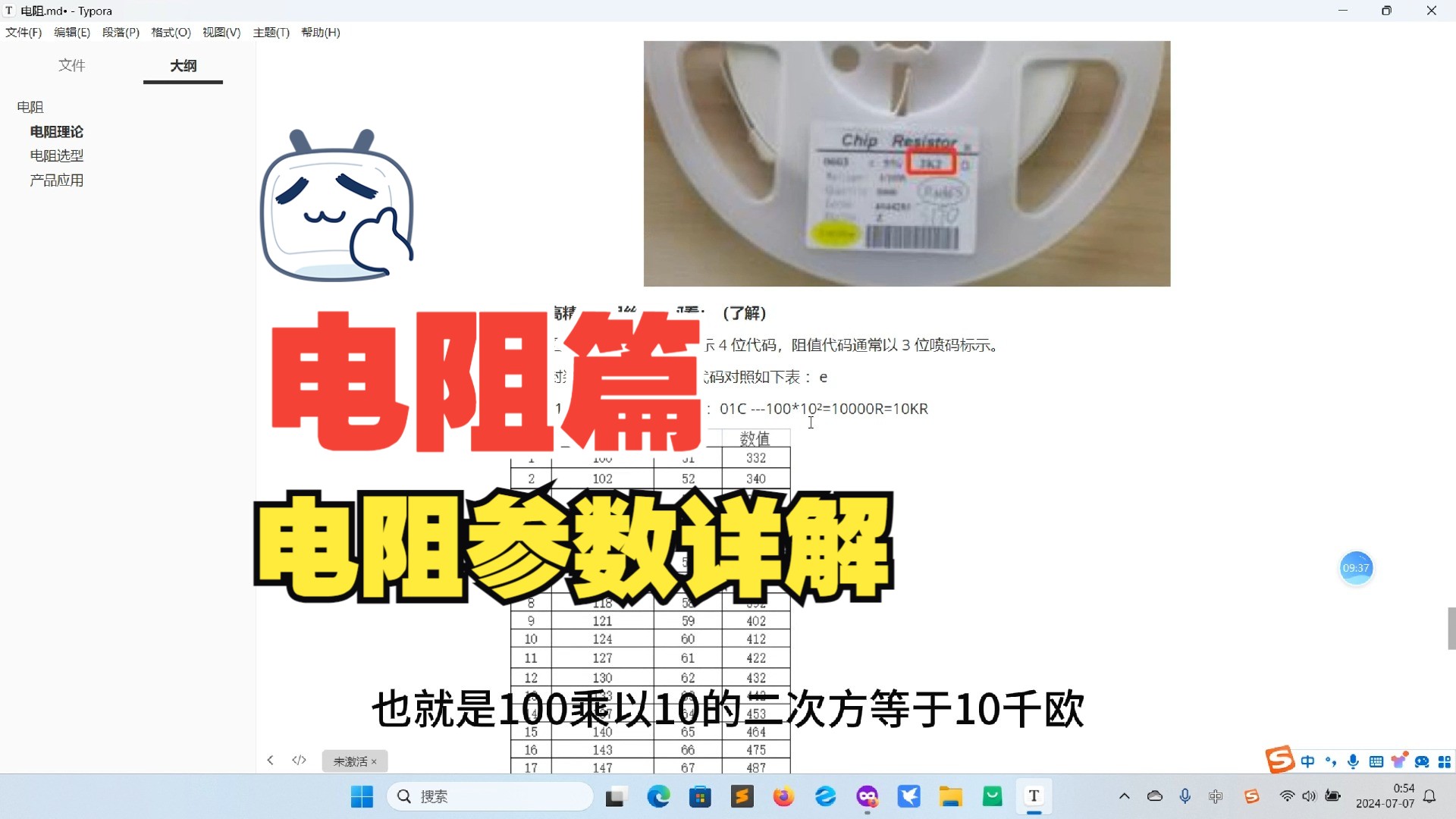 【0基础】【单片机硬件基础】电阻P4_电阻的类型和参数详解