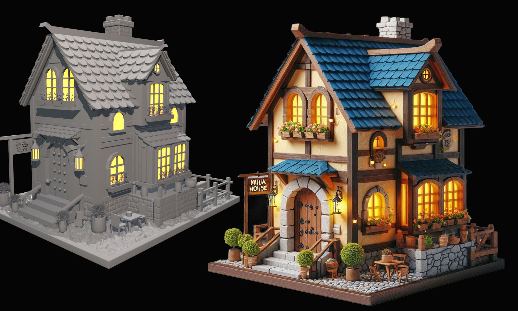 【3D建模】3Dmax场景教程,零基础入门案例教学,适合新手练习案例