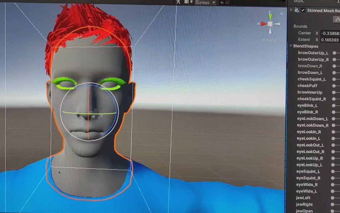 unity人物表情动画