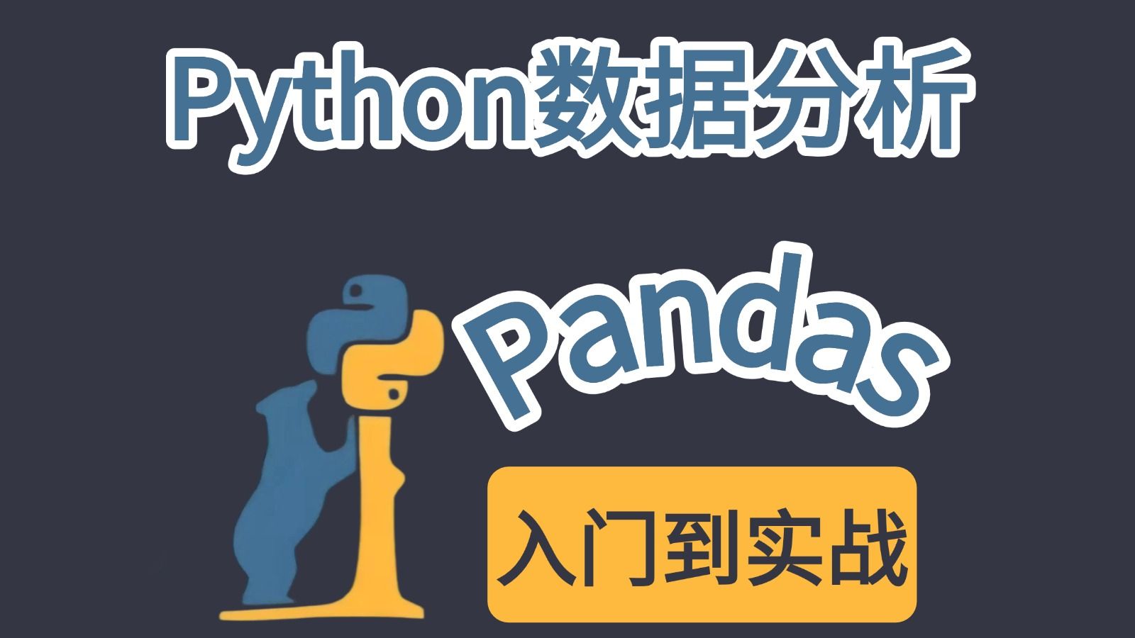 【全57集】2025年最细Python数据分析-pandas教程,从入门到实战,...